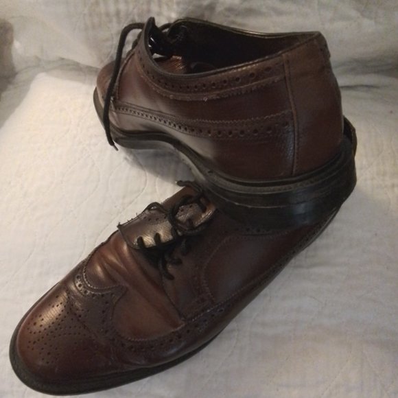 Stafford | Shoes | Mens Brown Wing Tips By Stafford Good Condition Size ...